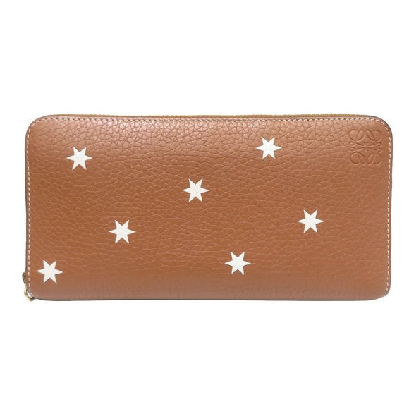 Loewe | Accessories | Loewe Long Wallet Brown Leather Womens Mens Smart ...